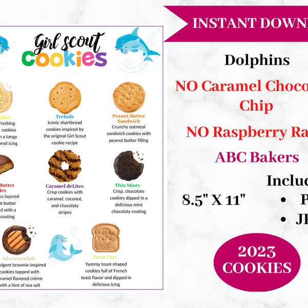 2023 Girl Scout Cookie Order Form - Etsy