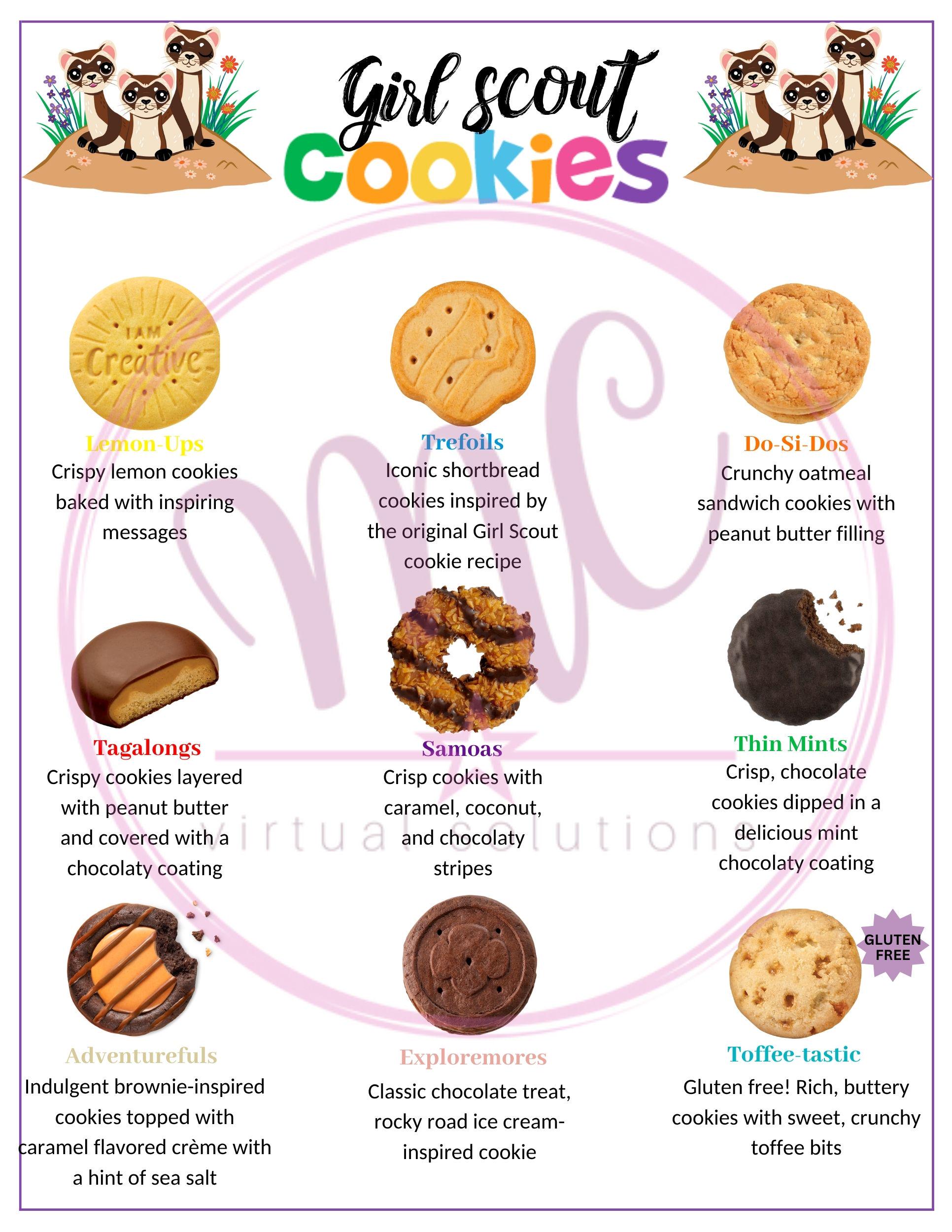 Girl Scout Cookie Flyer 2025 Little Brownie Bakers Digital Download ...