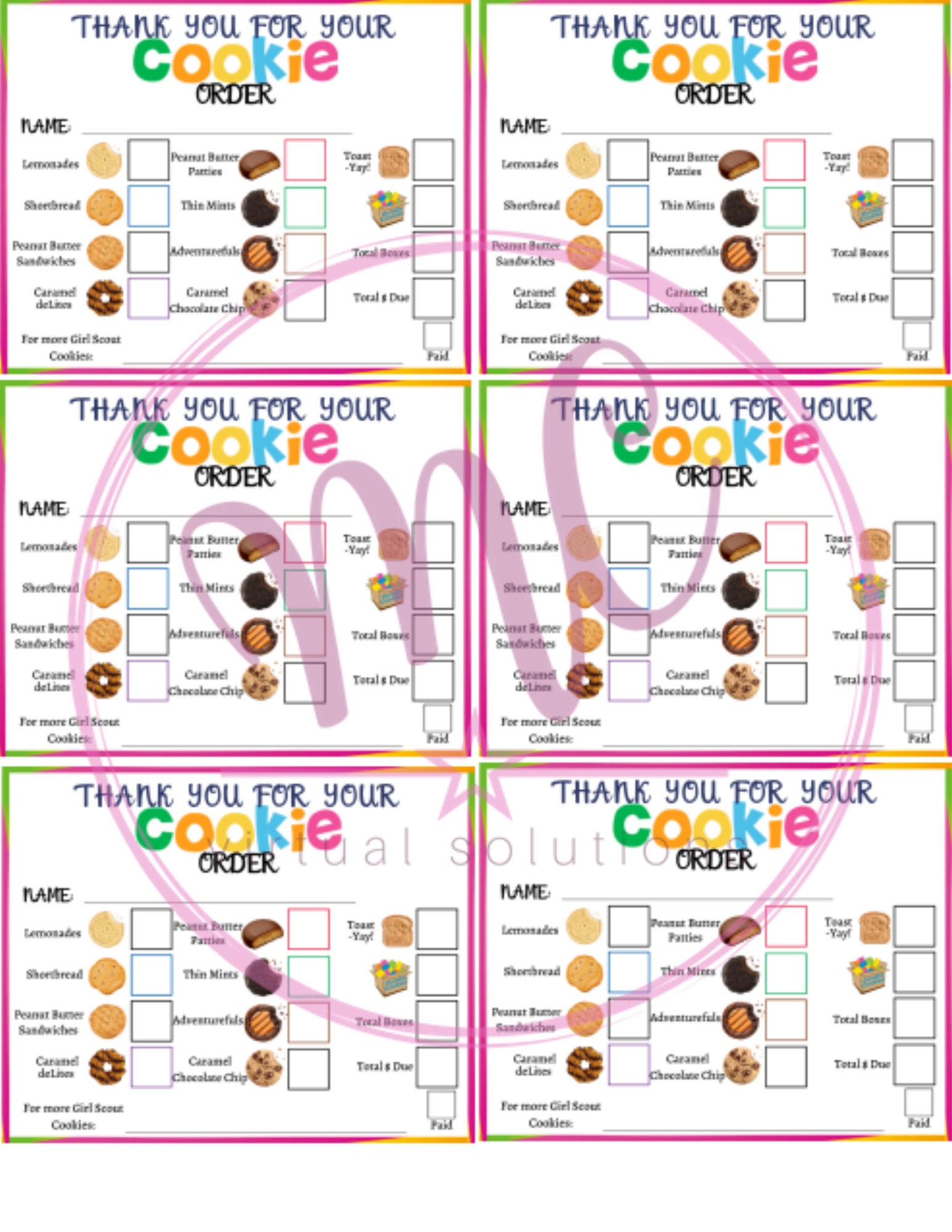 ABC Bakers - Girl Scouts Thank You for Your Girl Scout Cookie Order ...