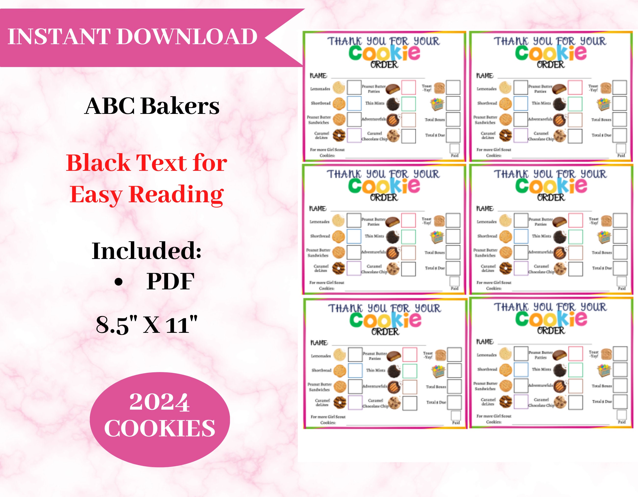 ABC Bakers - Girl Scouts Thank You for Your Girl Scout Cookie Order ...