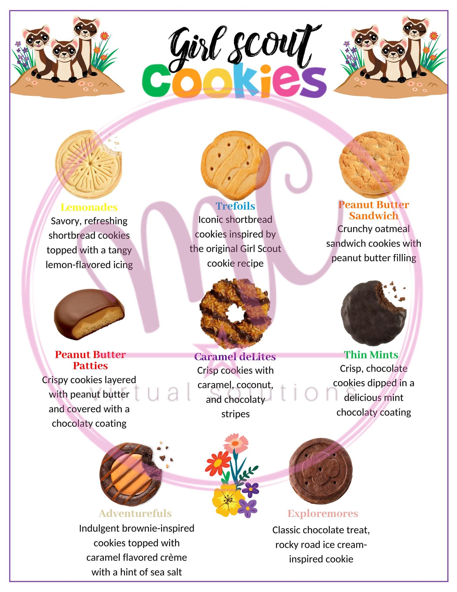 ABC Bakers - Girl Scout Cookie Flyer 2025 - No Caramel Chocolate Chip ...