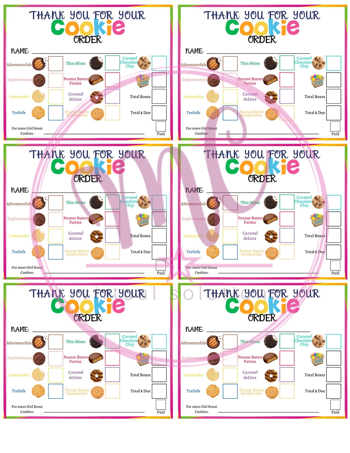 2025 ABC Bakers - Girl Scouts Thank You for Your Girl Scout Cookie ...