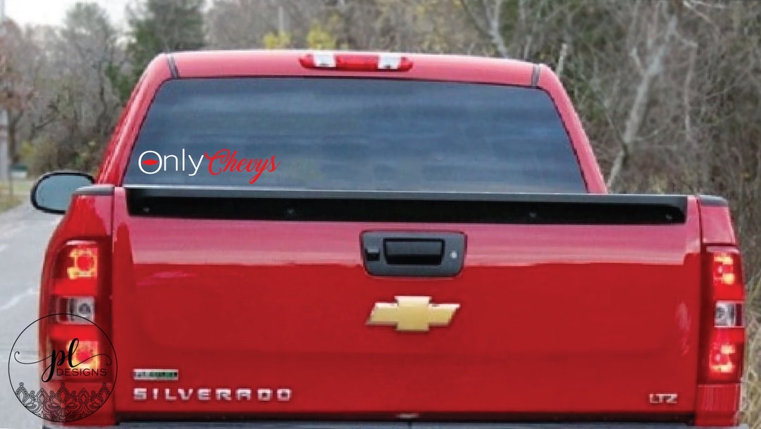 Only Chevys, Only Fans Logo Truck Decal Car Decal Chevy Chevrolet Chevy ...