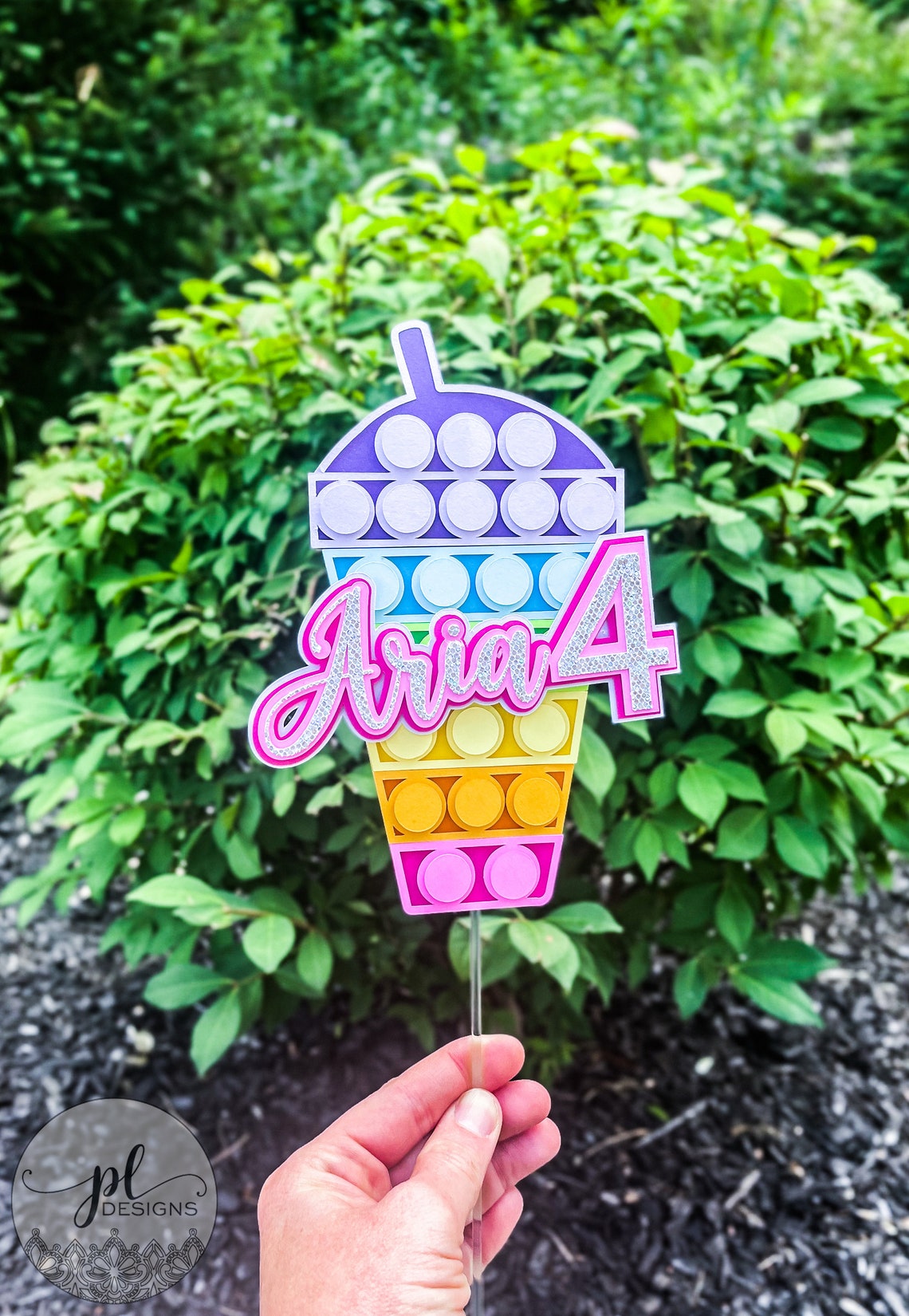 Pop It Birthday Cake Topper, Pop It Decorations, Pop It Centerpieces ...