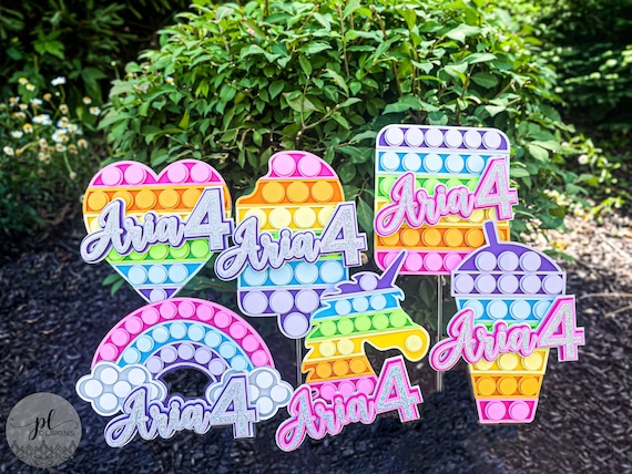 Pop It Birthday Cake Topper Pop It Decorations Pop It - Etsy