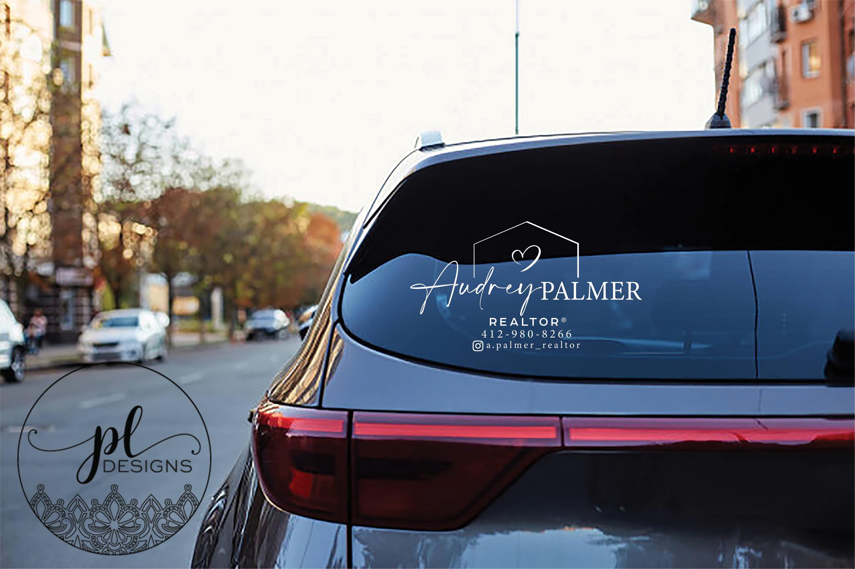 Real Estate Marketing Decal, Realtor Car Decal, Custom Realtor Decal ...