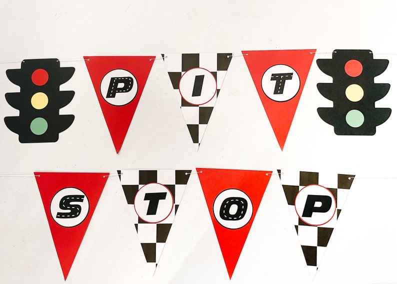 Pit Stop Banner Two Fast Race Car Party 2nd Birthday Race - Etsy