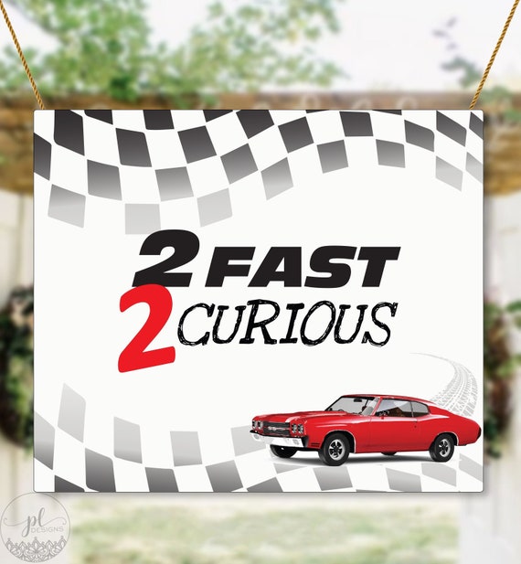 2 Fast 2 Furious Banner Two Fast Birthday Invitation Two Fast - Etsy