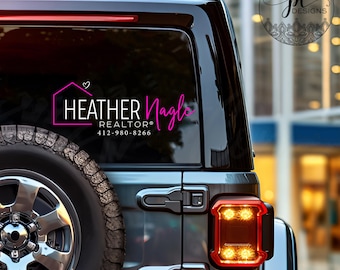 Real Estate Decal, QR Code Decal, Custom Realtor Decal, Vinyl Decal for ...