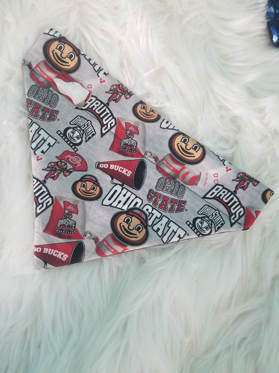 Ohio State Dog Bandana: Brutus Buckeye Over-the-collar Pet Scarf - Etsy