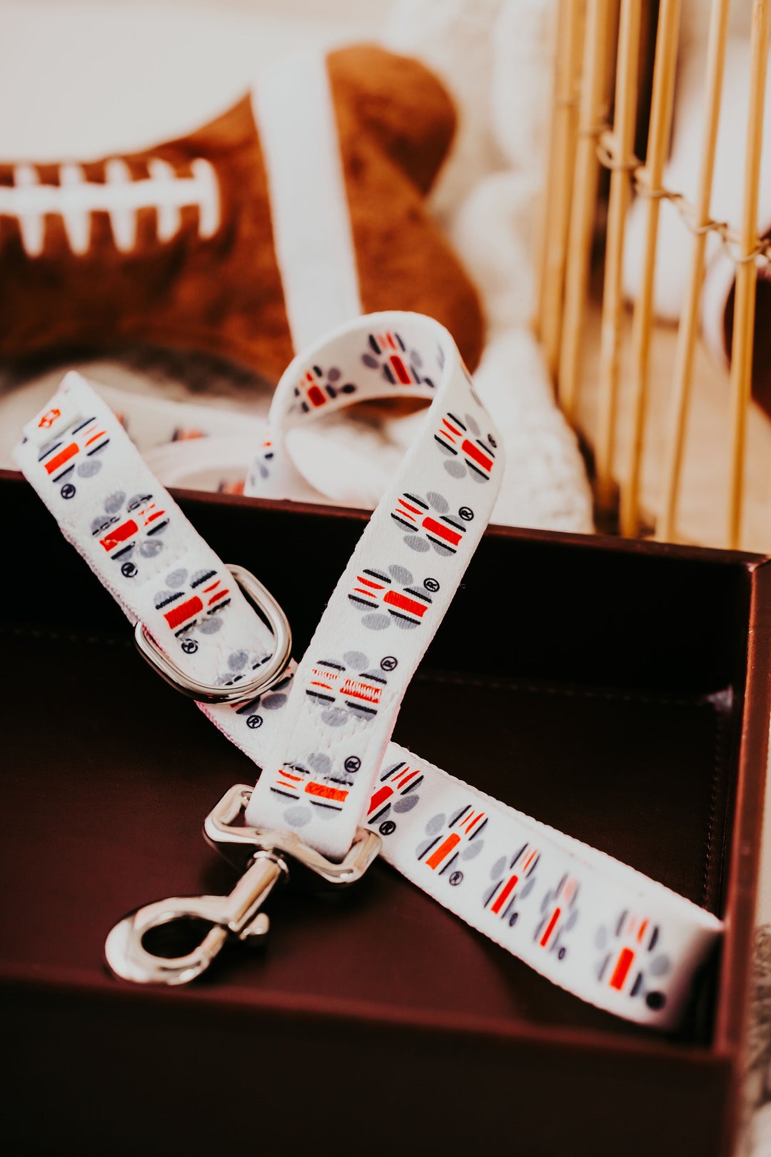 Ohio State Buckeye Helmet Paw Print Dog Leash: Stylish Team Spirit for ...