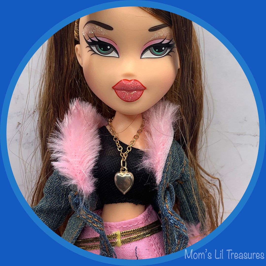 Gold Heart Charm Necklace for Rainbow High Bratz 11-12 Barbie 1:6 - Etsy