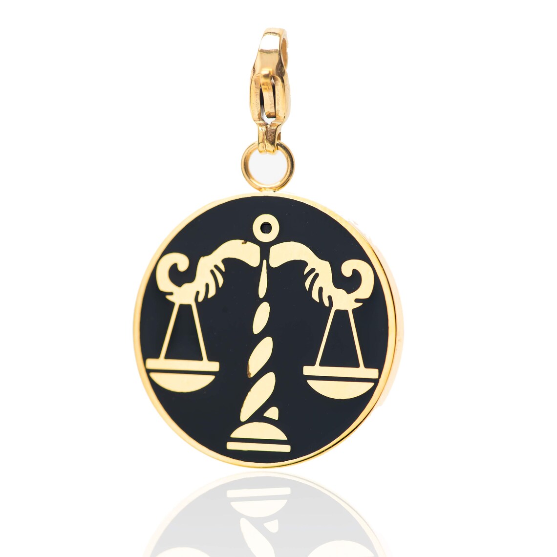 Libra Gold Coin Medallion for Necklace Zodiac Jewelry FREE - Etsy