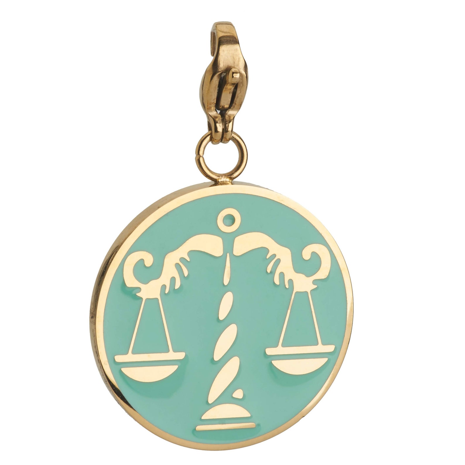 Libra Gold Coin Medallion for Necklace Zodiac Jewelry FREE - Etsy
