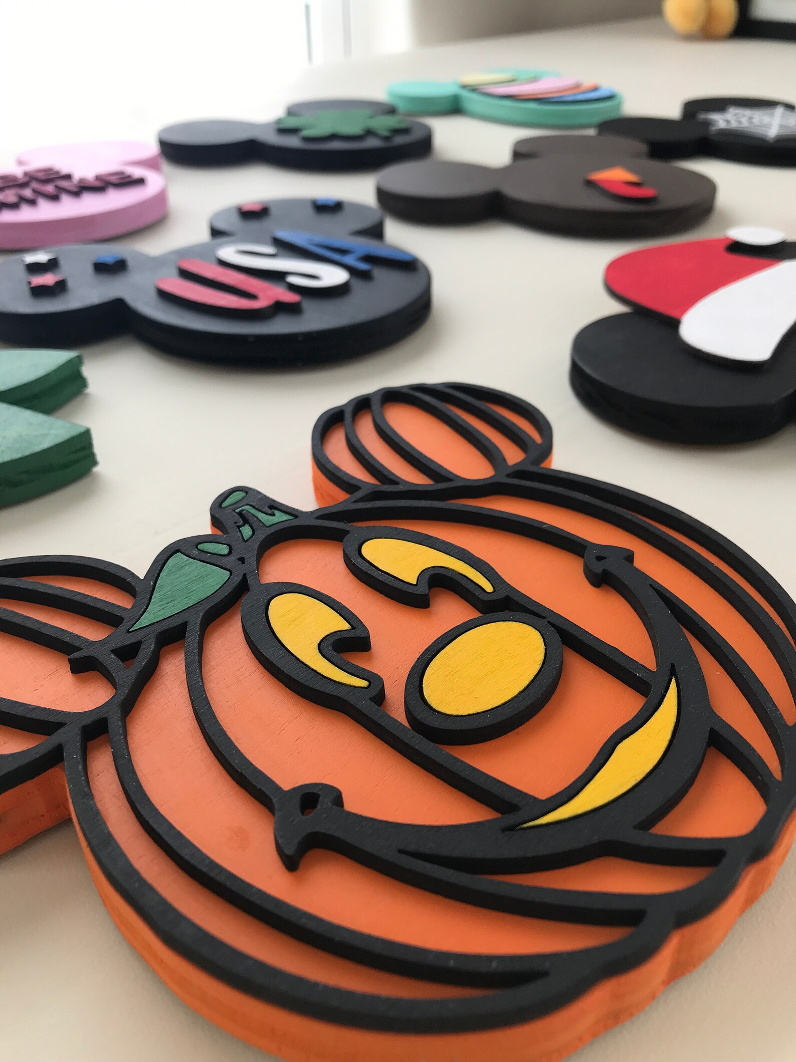 Interchangeable Mouse Head Home Sign Home Seasonal Mickey | Etsy