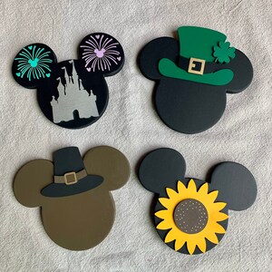 Interchangeable Family Mickey Sign - Etsy