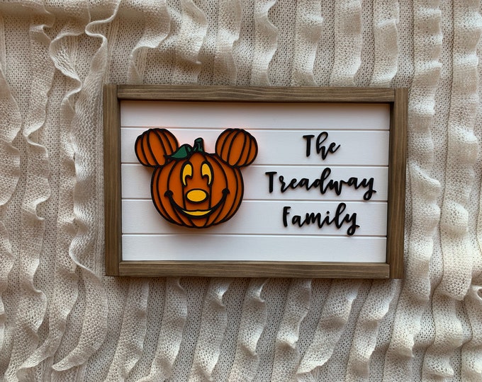 Interchangeable Family Mickey Sign - Etsy
