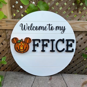 Interchangeable Welcome to My Office. Mickey Home Decor Interchangeable ...
