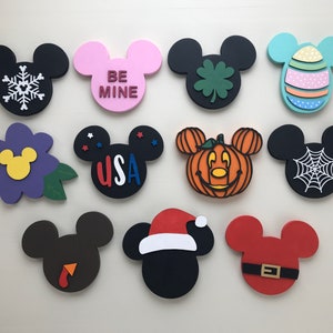Interchangeable Family Mickey Sign - Etsy