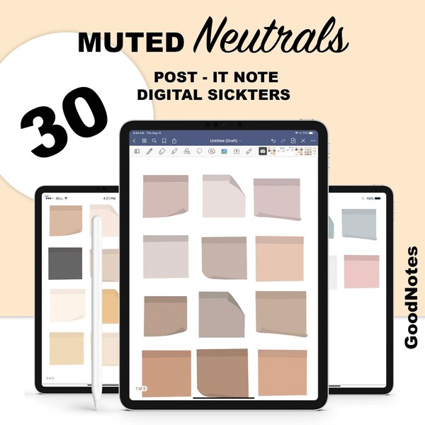 Neutral Stickers - Etsy
