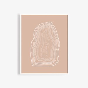 Geode Paintings Set of 3 Minimal Line Art Bohemian Digital - Etsy