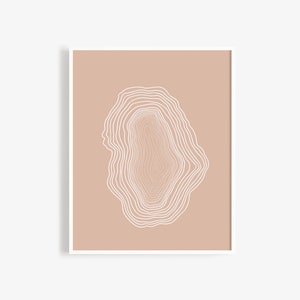 Geode Paintings Set of 3 Minimal Line Art Bohemian Digital - Etsy