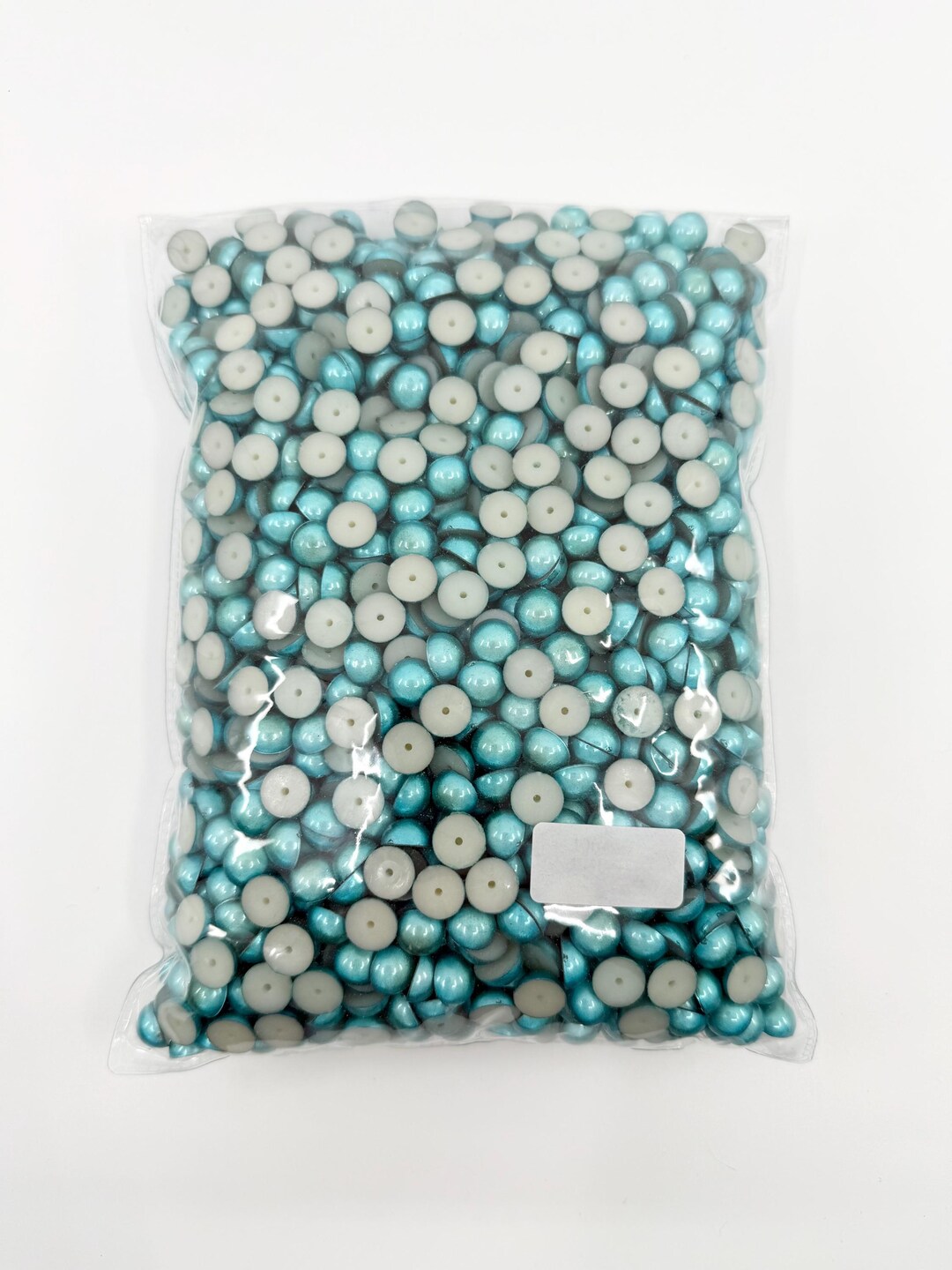CLEARANCE Light Blue Flatback Half Round Miracle Pearls for ...