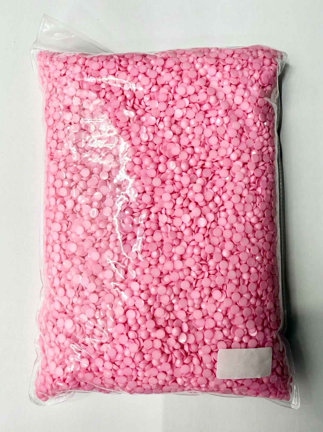 CLEARANCE Dyed Opaque Light Pink Flatback Jelly Resin Rhinestones for ...