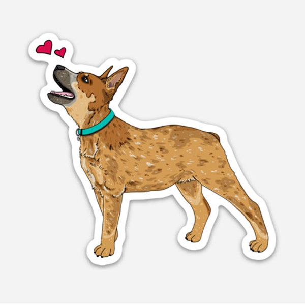 Red Heeler Sticker - Etsy