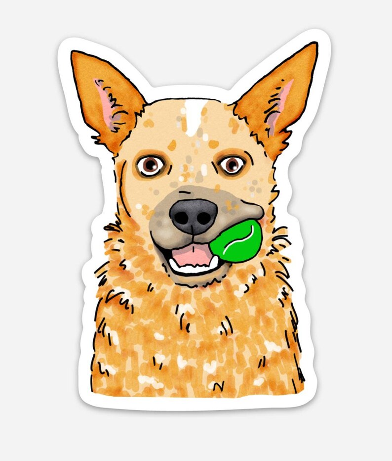 WEATHERPROOF Cattle Dogs Red Heeler 3-inch Vinyl Decal - Etsy