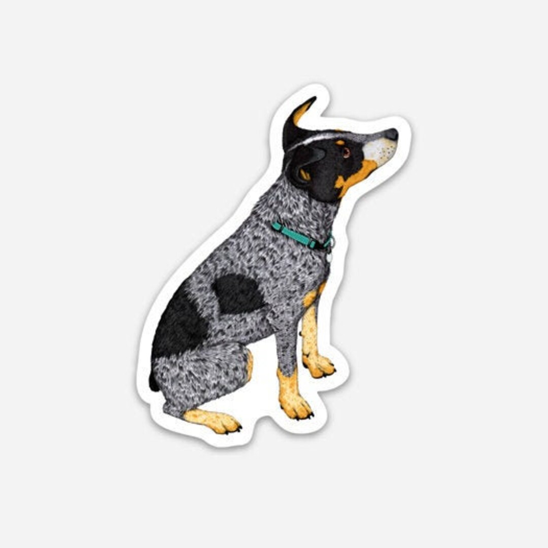 WEATHERPROOF Cattle Dogs, Blue Heeler, 3-inch Vinyl Decal Sticker bob ...