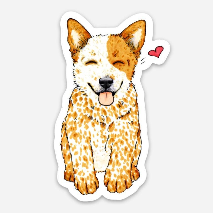WEATHERPROOF Cattle Dogs Red Heeler 3-inch Vinyl Decal - Etsy