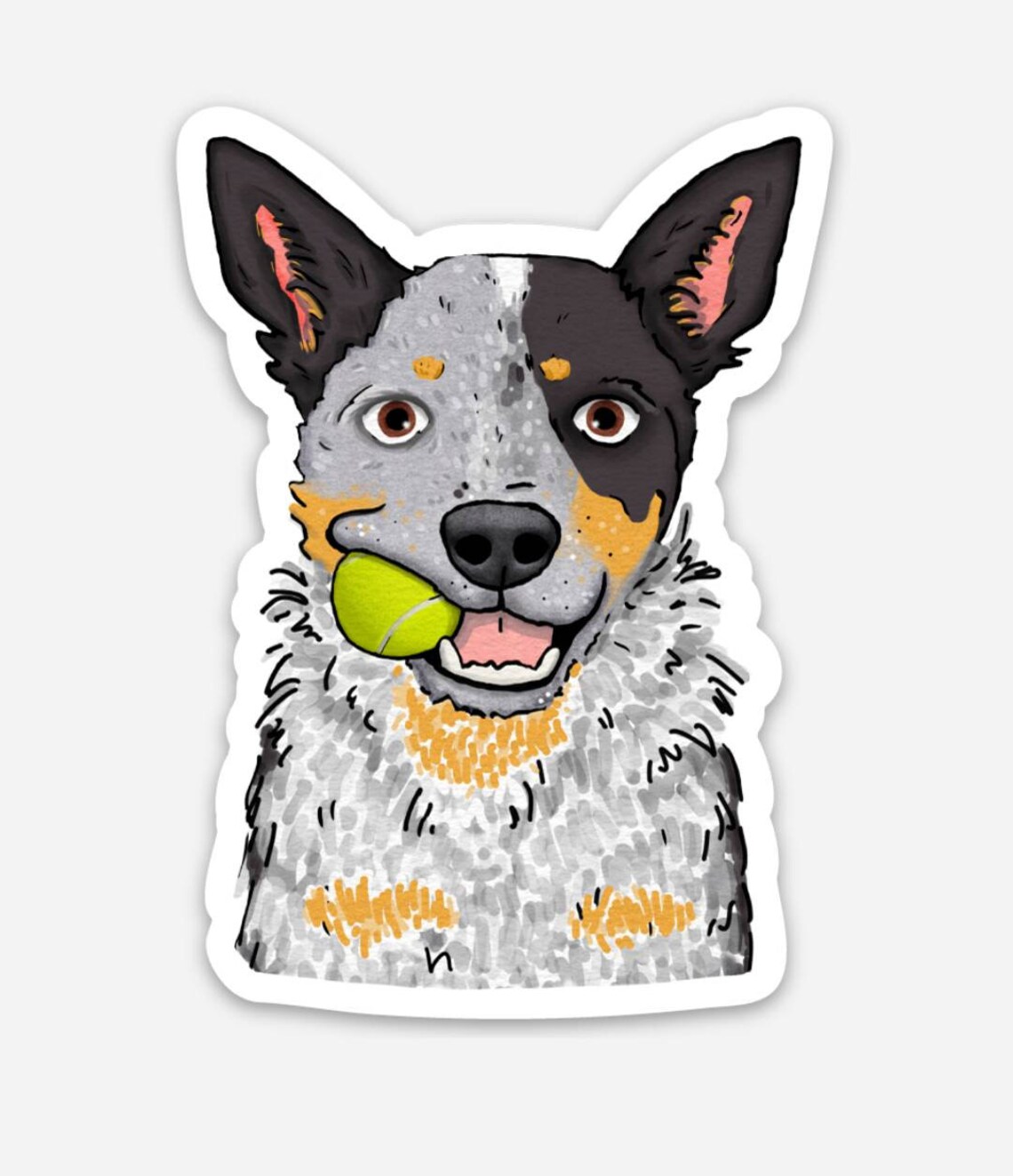 WEATHERPROOF Cattle Dogs Blue Heeler 3-inch Vinyl Decal - Etsy