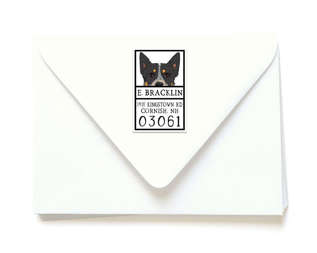 Australian Cattle Dog, Modern Address Stickers, Return Address Labels ...