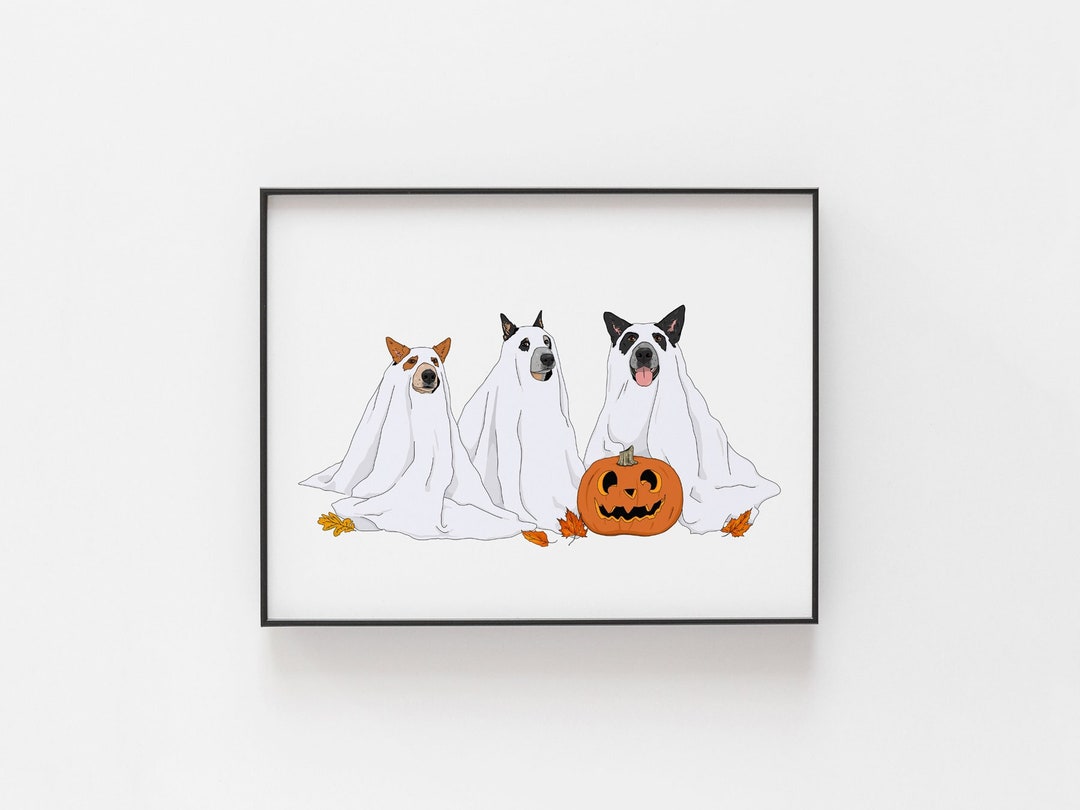 Blue Heeler Dogs, Australian Cattle Dog Art, Dog Home Decor, Giclee ...