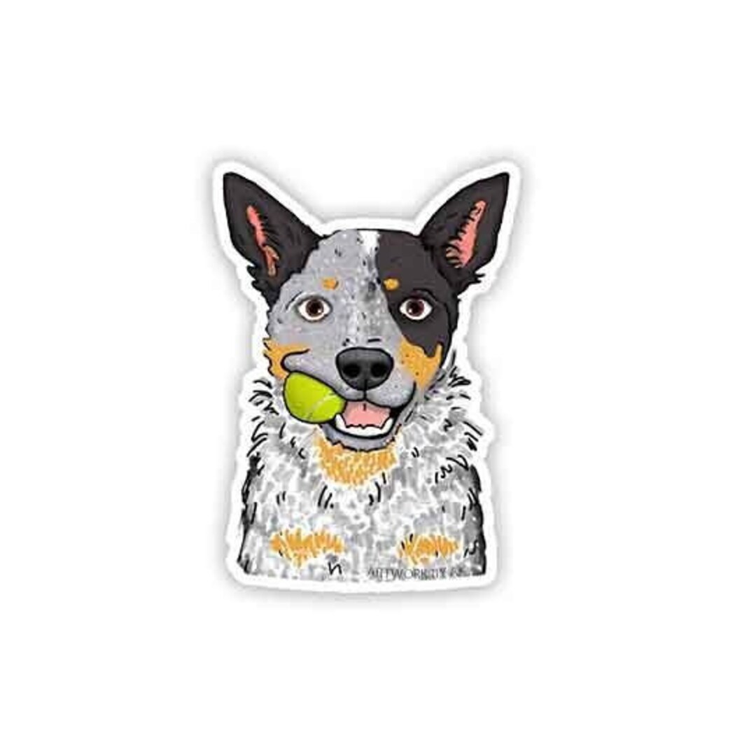 WEATHERPROOF Cattle Dogs, Blue Heeler, 3-inch Vinyl Decal Sticker play ...
