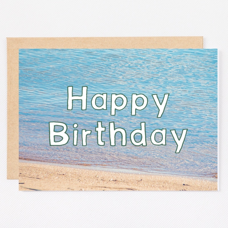 Ocean Birthday Card - Etsy