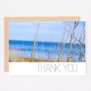 Printable Beach Thank You Card, Printable Card, Thank You, Beach, Ocean ...