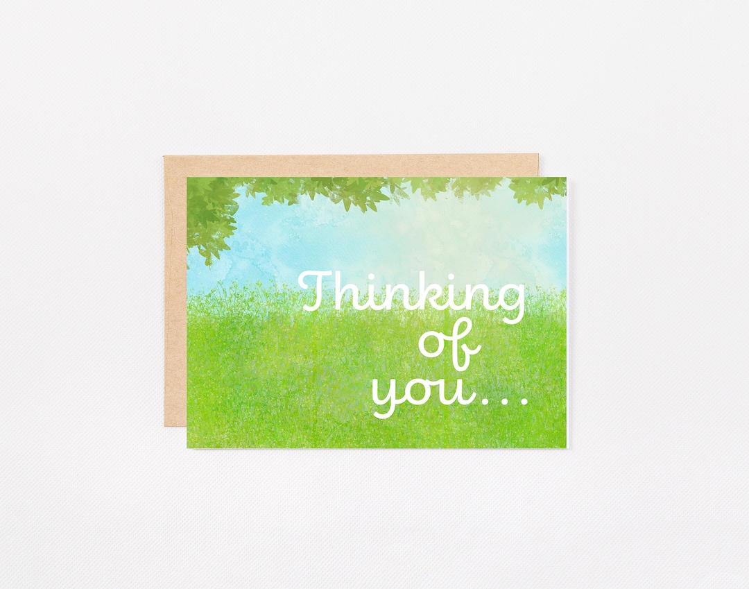 Printable Thinking of You Card, Digital Card, Greeting Card - Etsy