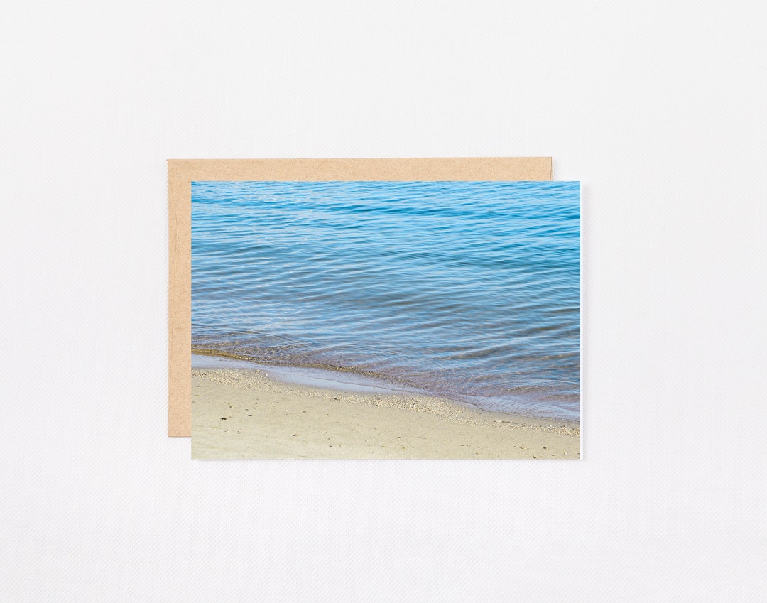 Simple Beach Greetings Card, Beach, Sea, Ocean, 5x7, Instant Download ...
