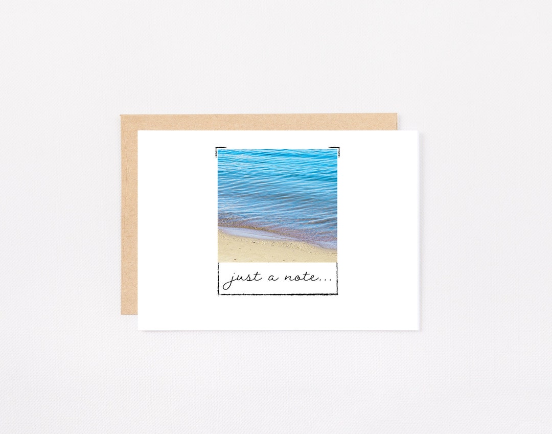 Printable Just a Note Ocean Note Card, 5x7 - Etsy