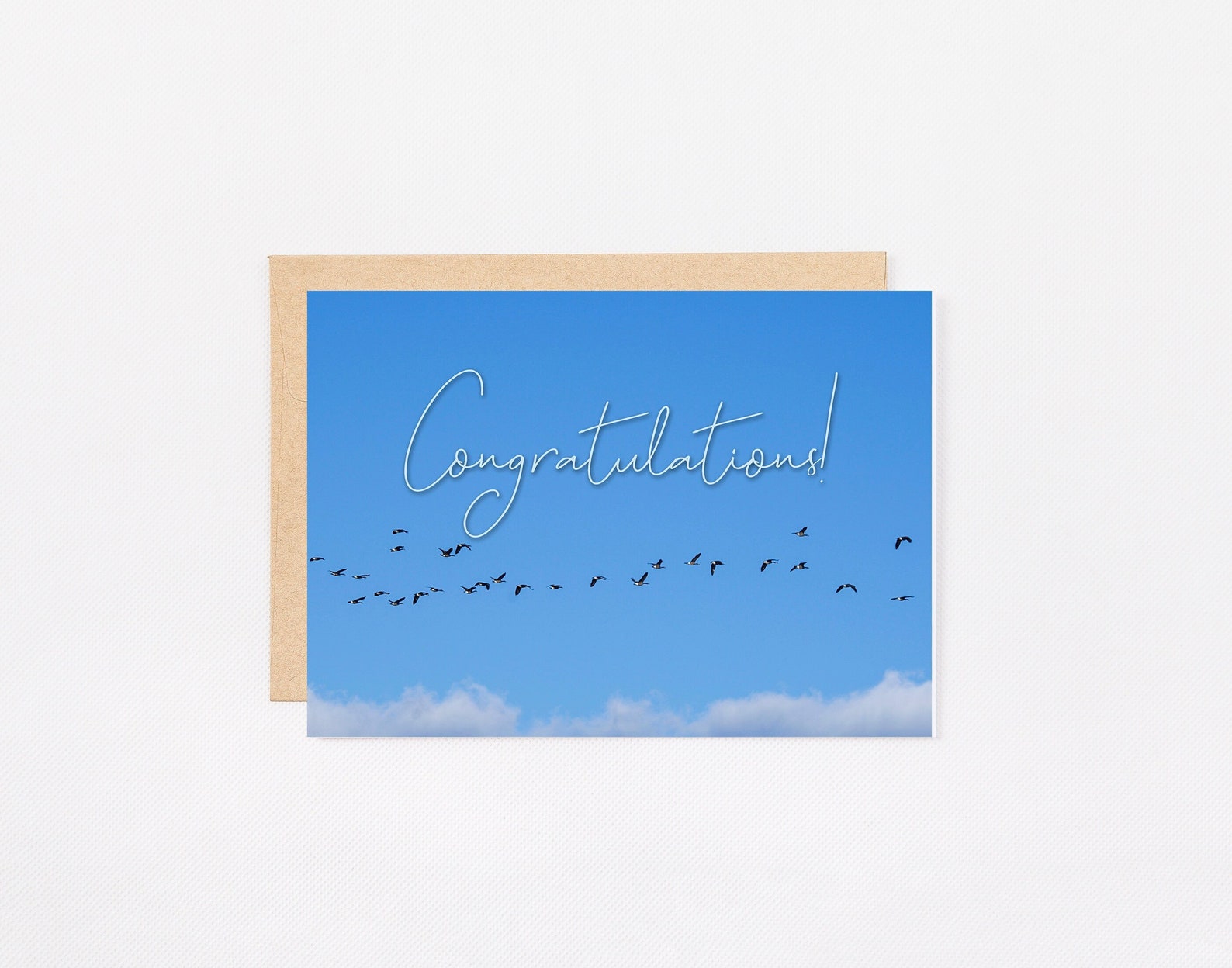 Printable Congratulations Card, 5x7, Geese, Birds, Sky - Etsy