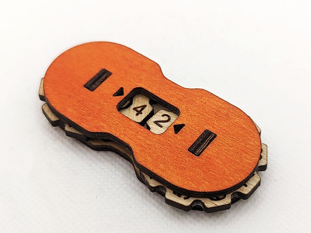 Wood Health Counter: Tabletop RPG Life Tracker (0-99) - Etsy