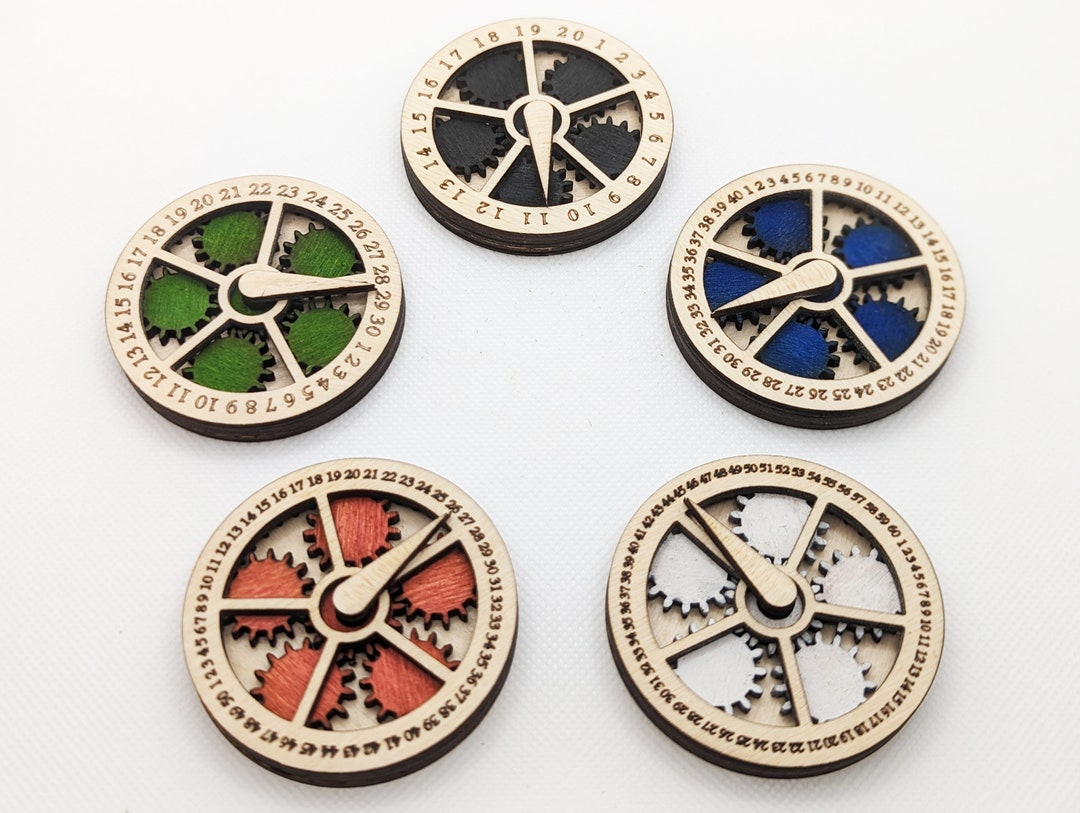 Magic the Gathering Life Counters With Moving Gears MTG - Etsy