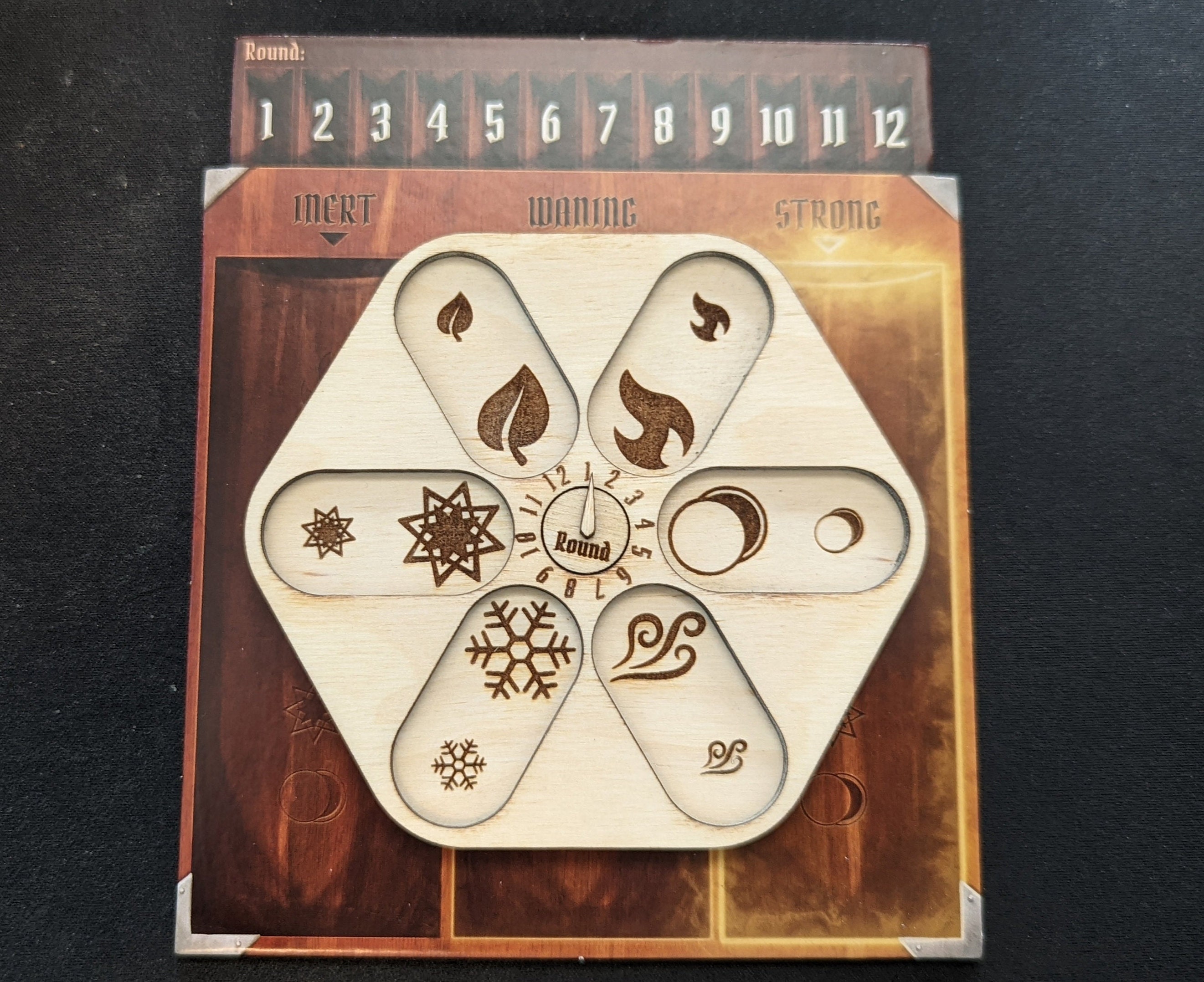 Gloomhaven Element Tracker - Frosthaven - Jaws of the Lion - Wood ...