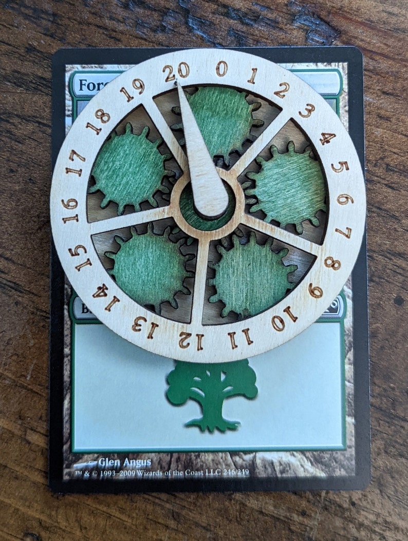 Magic the Gathering Life Counters With Moving Gears MTG - Etsy