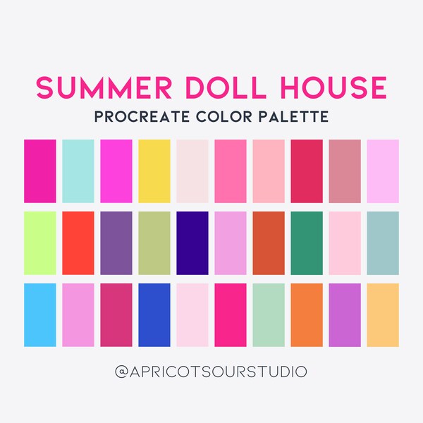 Barbie Color Palette - Etsy