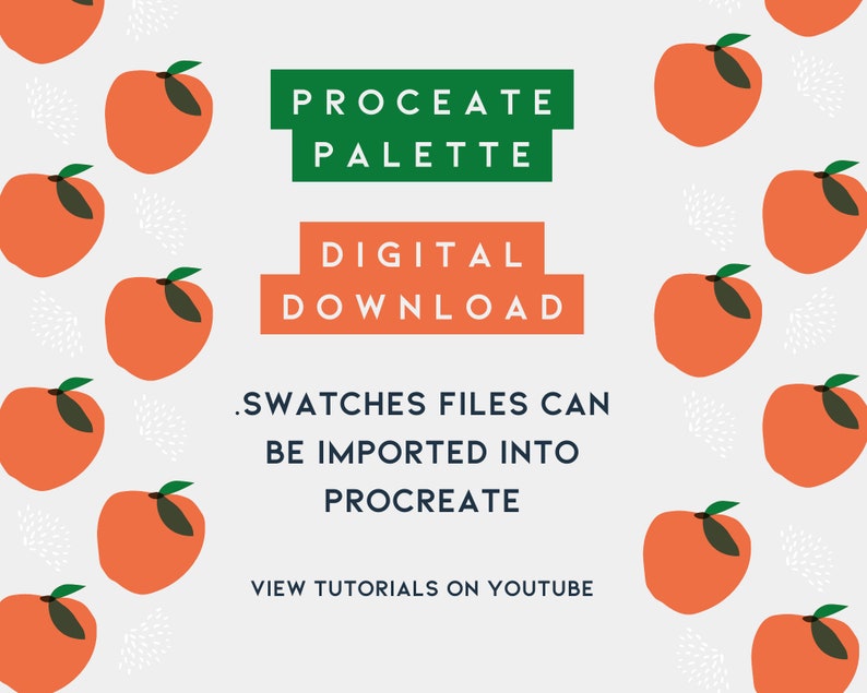 Modern Christmas Procreate Color Palette Etsy