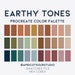 Earthy Tones Procreate Color Palette - Etsy