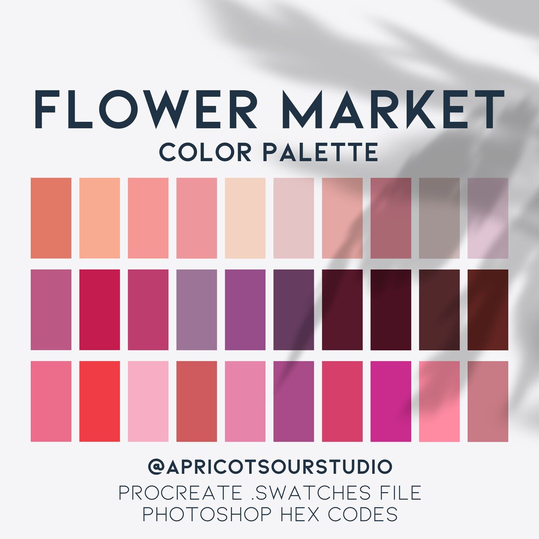 Flower Market Color Palette - Etsy